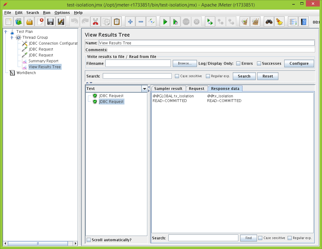 Jdbc Connection Configuration Transaction Isolation Level Not