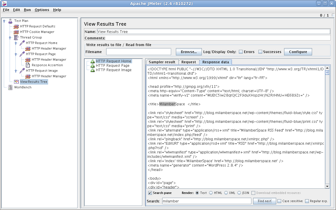 Activate "ctrl F" shortcut to search a text in the View Results Tree Listener · Issue #1608 ...