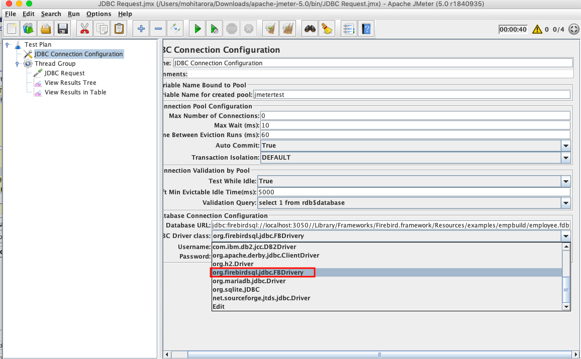 Incorrect JDBC driver class : 'org.firebirdsql.jdbc.FBDrivery' · Issue #4958 · apache/jmeter ...