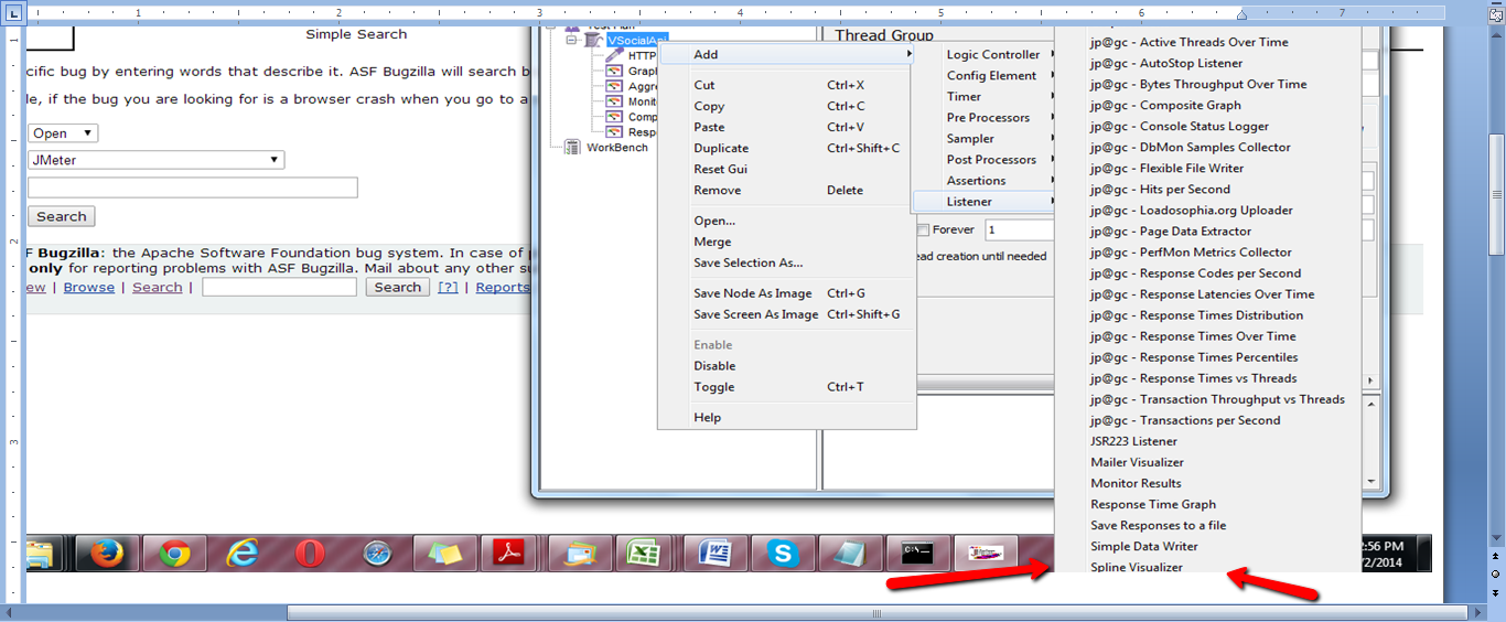 Listener List not showing all options(View Results Tree and View Results Table) in laptop ...