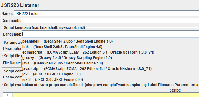 Remove bundle in "script language choice" list in JSR223 elements · Issue #4043 · apache/jmeter ...
