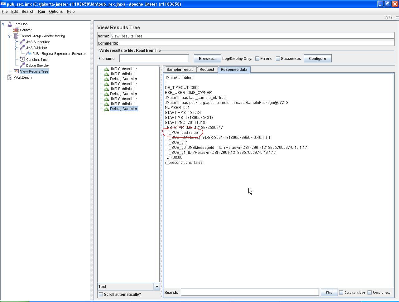 "Post Regular Expression Extractor" using with JMS Publisher · Issue #2613 · apache/jmeter · GitHub