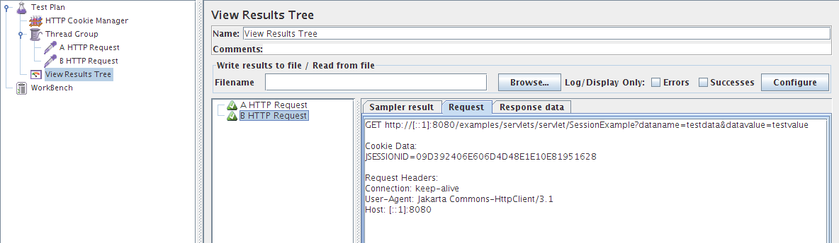 Adding a HttpClient 4 cookie implementation in JMeter. Cookie Manager ...