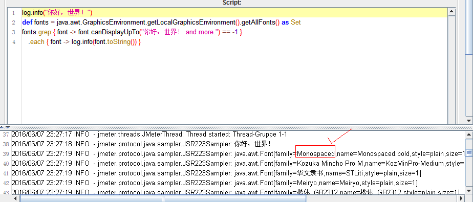 junk character(Simplified Chinese) in BeanShell Sampler's 'script' Textbox · Issue #3999 ...