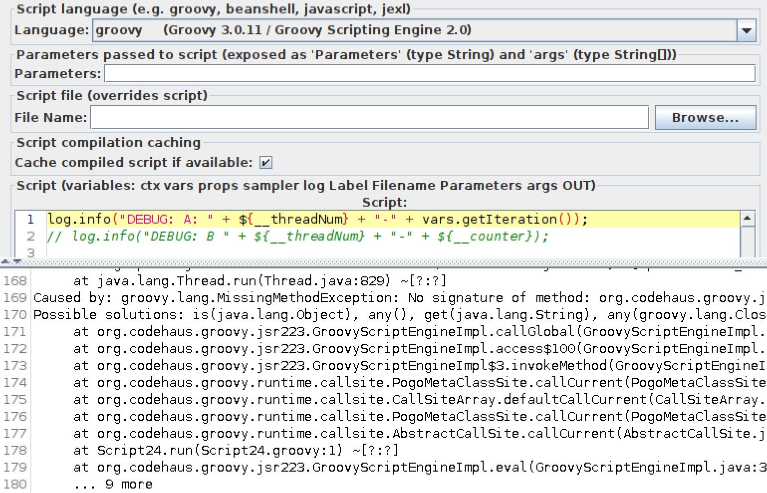 Jsr Groovy Get Crazy When Using Counter In Commented Out Line
