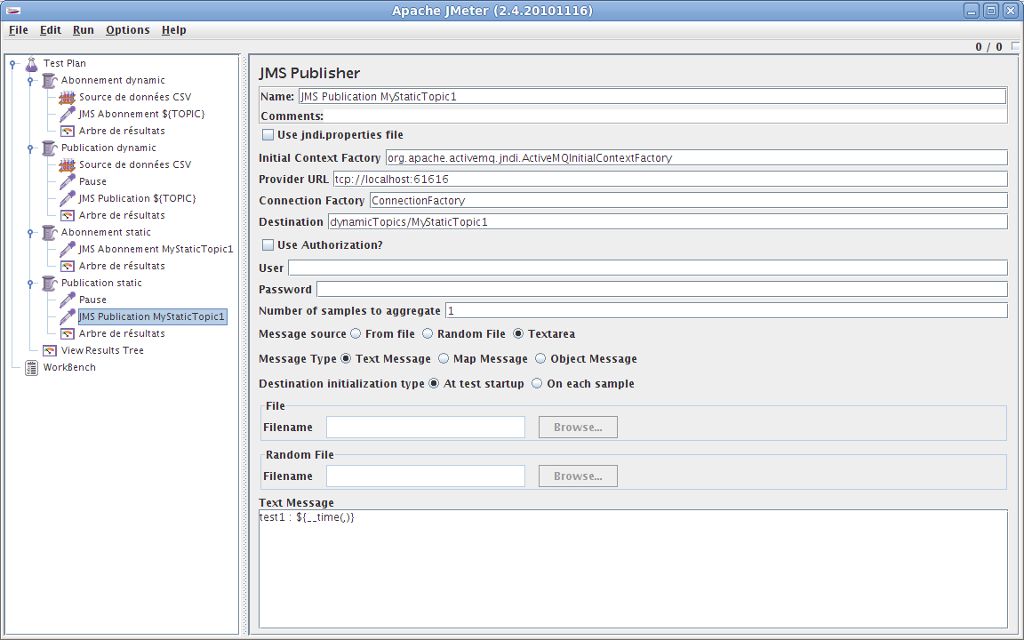 Adds static and dynamic destinations to JMS Publisher · Issue #2426 · apache/jmeter · GitHub