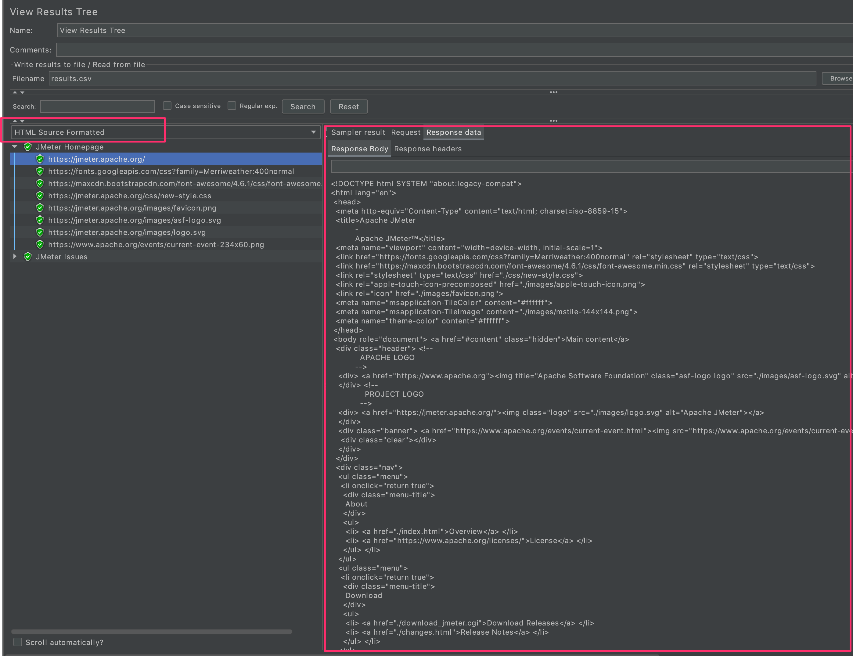 Response Body is not formatted correctly (View Results Tree) v5.4.1 · Issue #5507 · apache ...