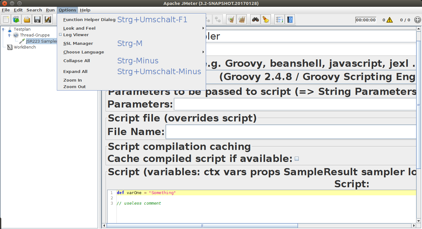 Allow user to change font size with 2 new menu items and use "jmeter.hidpi.scale.factor" for ...
